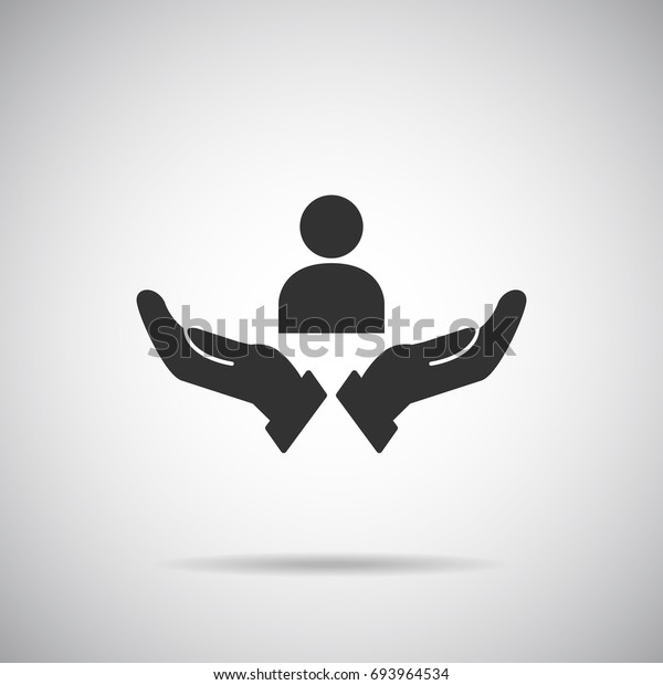 People Hand Icon Vector Illustration Stock Vector (Royalty Free ...