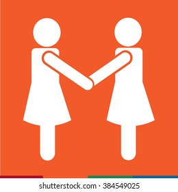 People Handshake Icon Illustration Stock Vector (Royalty Free ...
