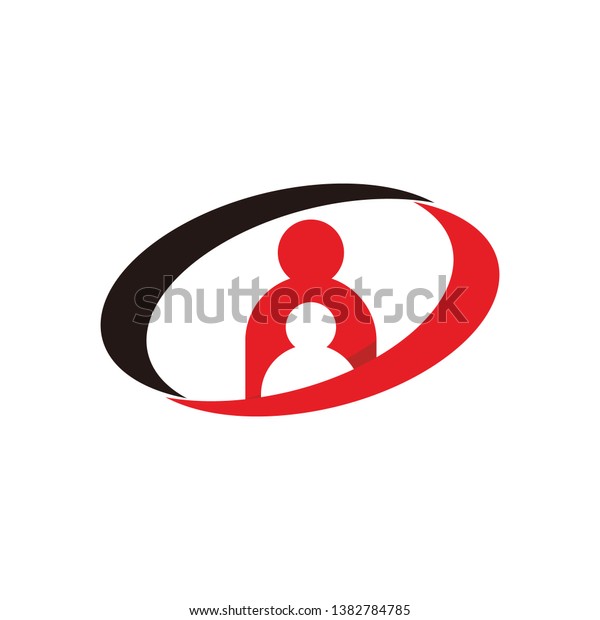 People Help Logo Care Community Design Stock Vector (Royalty Free ...