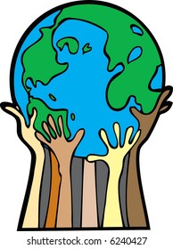 People Helping World Stock Vector (Royalty Free) 6240427 | Shutterstock