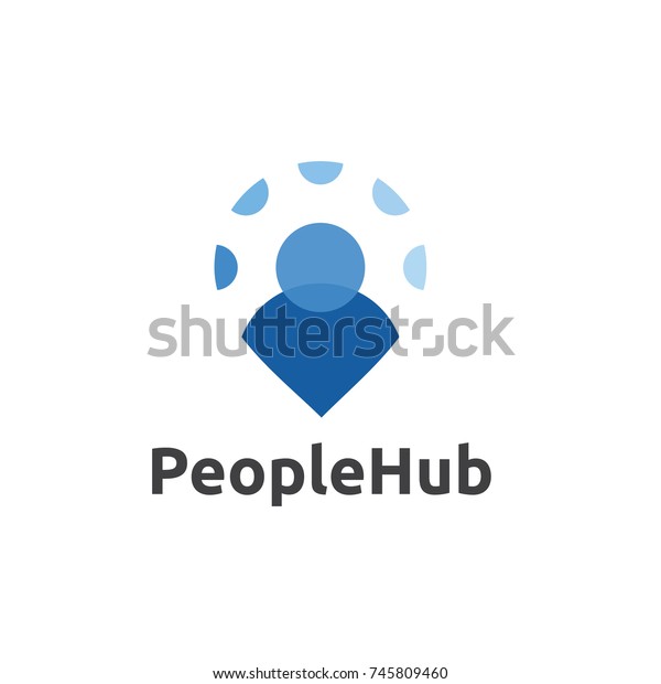 People Hub Logo Icon Element Template Stock Vector (Royalty Free ...