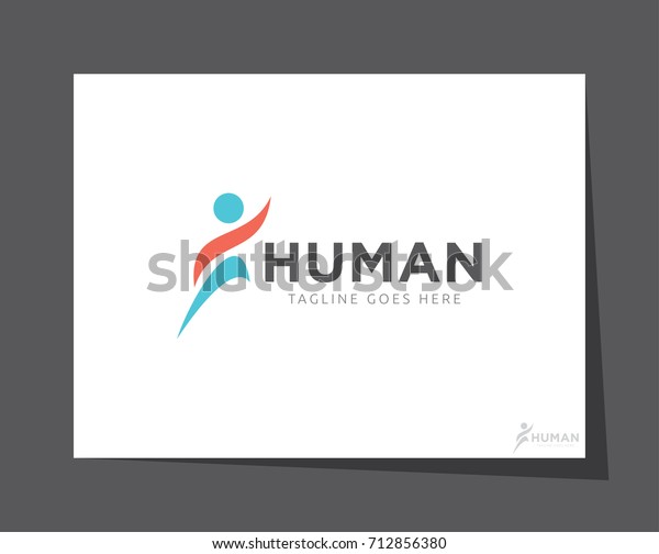People Human Logo Icon Vector Template Stock Vector (Royalty Free ...