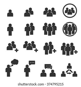 Vektor Stok People Icon (Tanpa Royalti) 374795215 | Shutterstock