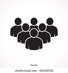Illustration de la foule de personnes : image vectorielle de stock ...
