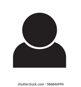 Black Profile Icon Transparent Background: เวกเตอร์สต็อก (ปลอดค่า ...