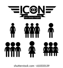 People Icon Stock Vector (Royalty Free) 610333163