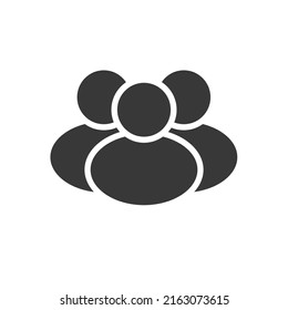 People Icon 3 People Stock Vector (Royalty Free) 2163073615 | Shutterstock