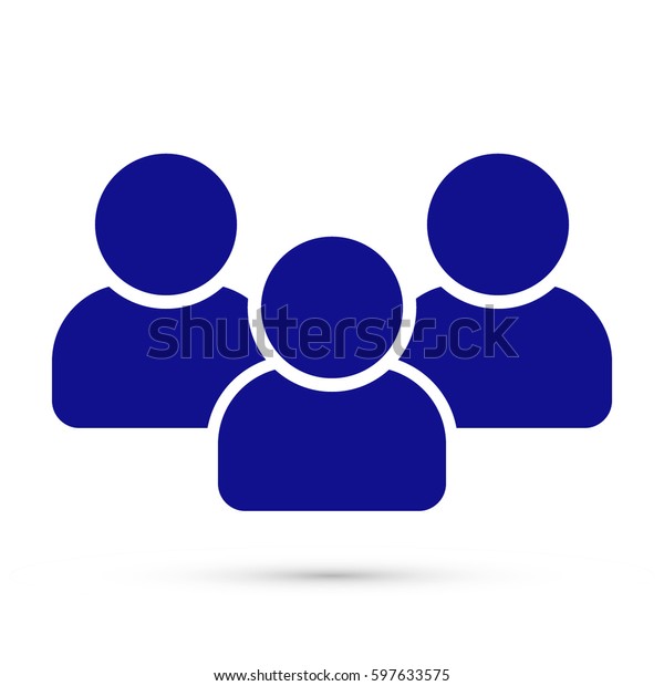 People Icon Blue Icon Stock Vector (Royalty Free) 597633575 | Shutterstock
