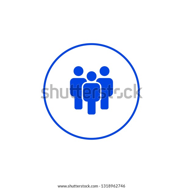 People Icon Circle Stock Vector (Royalty Free) 1318962746 | Shutterstock