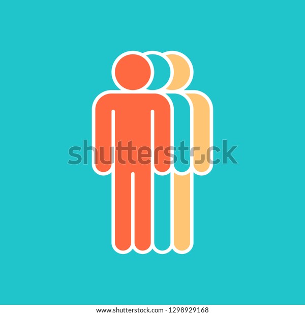 People Icon Crowd Sign Persons Symbol Stock Vector (Royalty Free ...