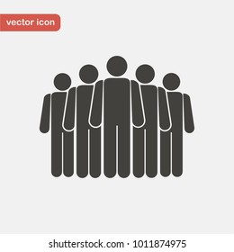 People Icon Crowd Sing Stock Vector (Royalty Free) 1011874975 ...