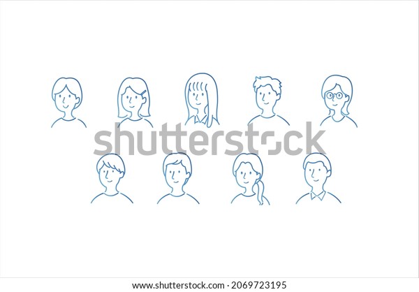 People Icon Drawing Illust Vector: เวกเตอร์สต็อก (ปลอดค่าลิขสิทธิ์ ...