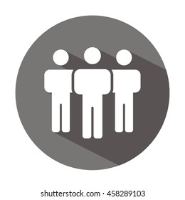 People Icon Flat Design Stock Vector (Royalty Free) 458289103 ...