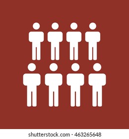 People Icon Flat Design Stock Vector (Royalty Free) 463265648 ...