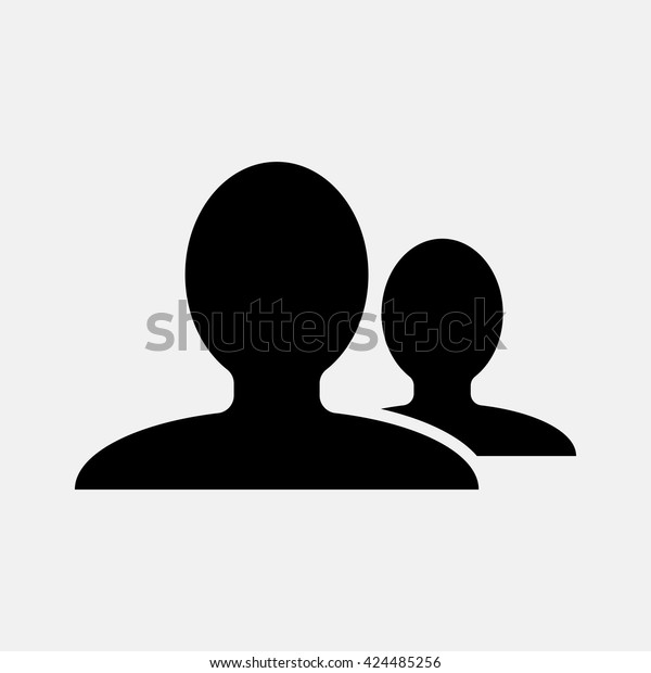 People Icon People Pictograph Stock Vector (Royalty Free) 424485256