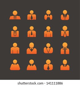 People Icon Set Stock Vector (Royalty Free) 141111886 | Shutterstock