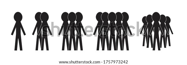 People Icon Set Group Team Icons Stock Vector (Royalty Free) 1757973242 ...