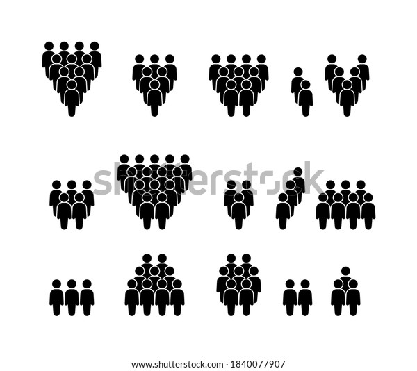 People Icon Set Trendy Flat Style Stock Vector (Royalty Free ...