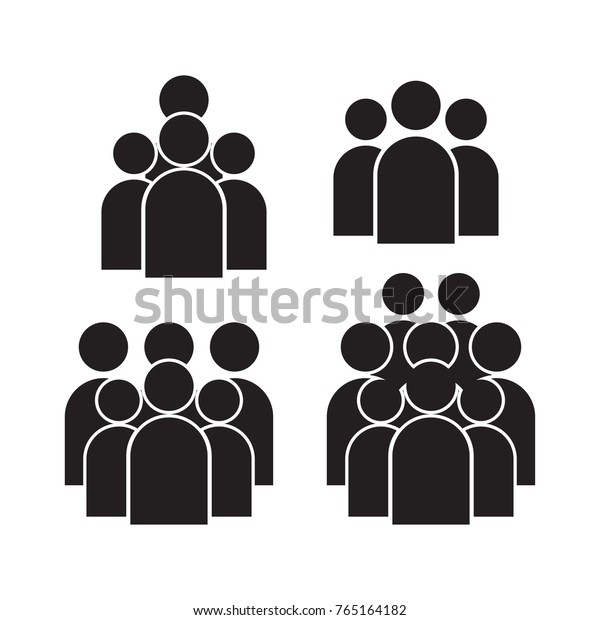 People Icon Set Trendy Flat Style Stock Vector (Royalty Free) 765164182 ...
