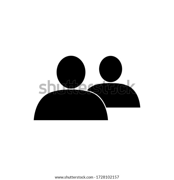 People Icon Simple Representation Group People Stock Vector (Royalty ...