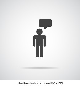 People Icon Text Box Bubble Vector Stock Vector (Royalty Free) 668647123
