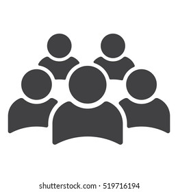 People Icon Vector Flat Design Style Stock Vector (Royalty Free ...