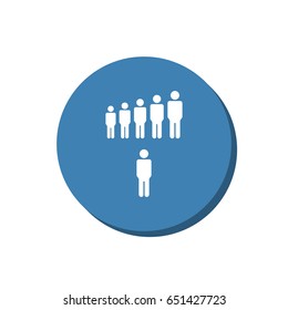 People Icon Vector Flat Design Style Stock Vector (Royalty Free ...