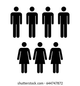 Selection Male Female Pictogram Vectors Stock Vector (Royalty Free ...