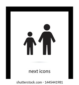 People Icon Vector Simple Sign Man Stock Vector (Royalty Free ...