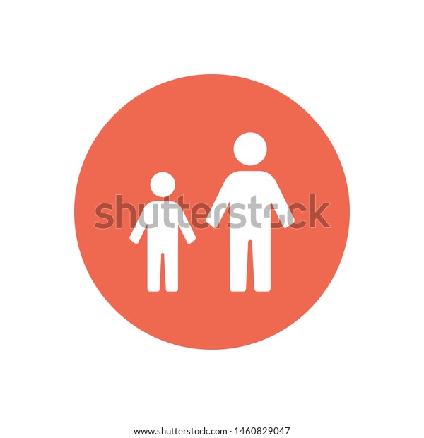 People Icon Vector Simple Sign Man Stock Vector (Royalty Free ...
