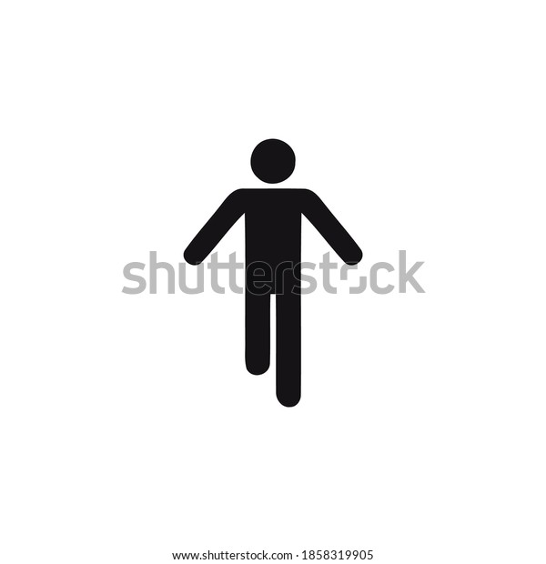 People Icon Walk Logo Design Stock Vector (Royalty Free) 1858319905