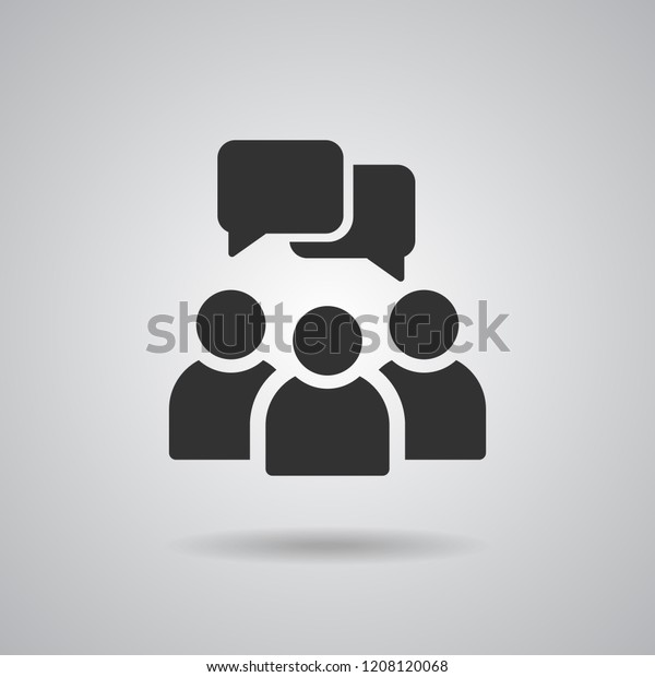 People Icon Work Group Team Vector Stock Vector (Royalty Free) 1208120068