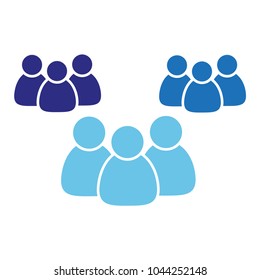 People Icons 3 Groups People Stock Vector (Royalty Free) 1044252148 ...