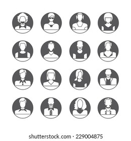 People Top View Overhead Silhouette Demonstration Stock Vector (Royalty ...