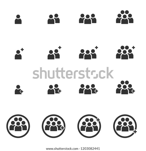 People Icons work group Team Vector