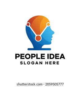 People Idea Gradient Logo Design Stock Vector (Royalty Free) 2059505777 ...