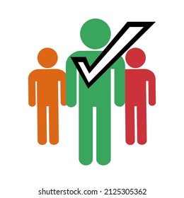 People Illustration Icons Vector People Selection Stock Vector (Royalty ...