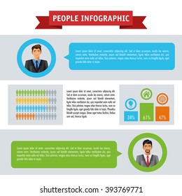 People Infographic Design Stock Vector (Royalty Free) 393769771 ...