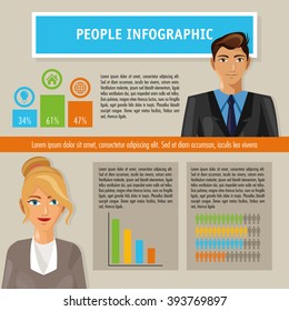 People Infographic Design Stock Vector (Royalty Free) 393769897 ...