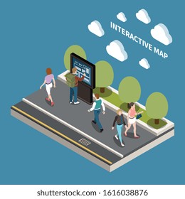 People Interfaces Design Concept Resident Looking Stock Vector (Royalty ...
