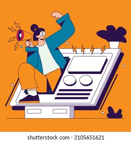 People Invite Work Together Stock Vector (Royalty Free) 2105651621 ...