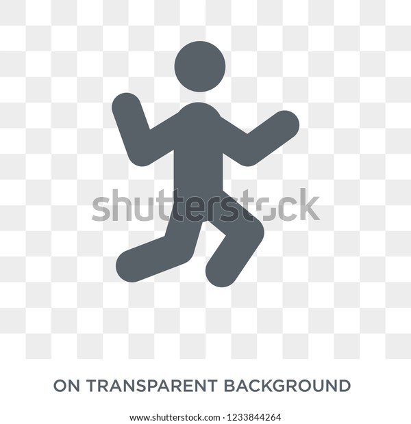 People Jumping Icon Icon Trendy Flat Stock Vector (Royalty Free ...
