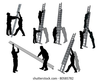 People Ladder Stock Vector (Royalty Free) 80585782 | Shutterstock