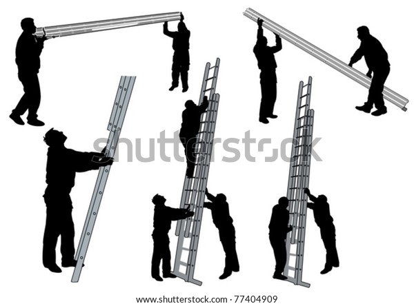 People Ladder Stock Vector (Royalty Free) 77404909 | Shutterstock