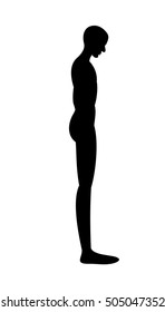 People Lean Silhouette Profile Isolated On Stock Vector (Royalty Free ...
