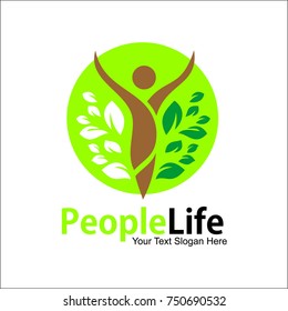 People Life Vector Logo Template: เวกเตอร์สต็อก (ปลอดค่าลิขสิทธิ์ ...