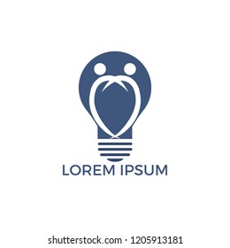 People Light Bulb Vector Design Corporate Stock Vector (Royalty Free ...