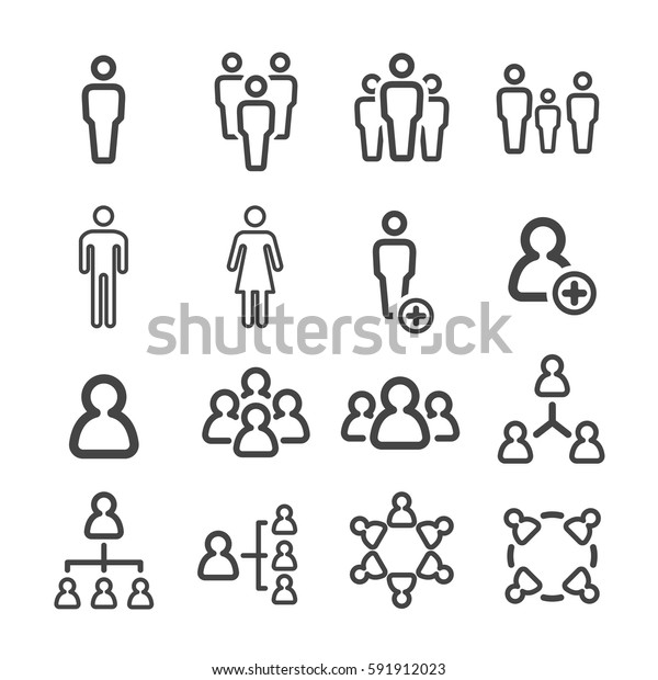 People Line Icon Stock Vector (Royalty Free) 591912023 | Shutterstock