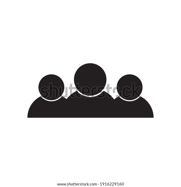 People Line Icon Vector Template Stock Vector (Royalty Free) 1916229160 ...