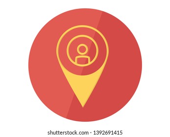 People Location Point Vector Illustration Map 스톡 벡터(로열티 프리) 1392691415 ...